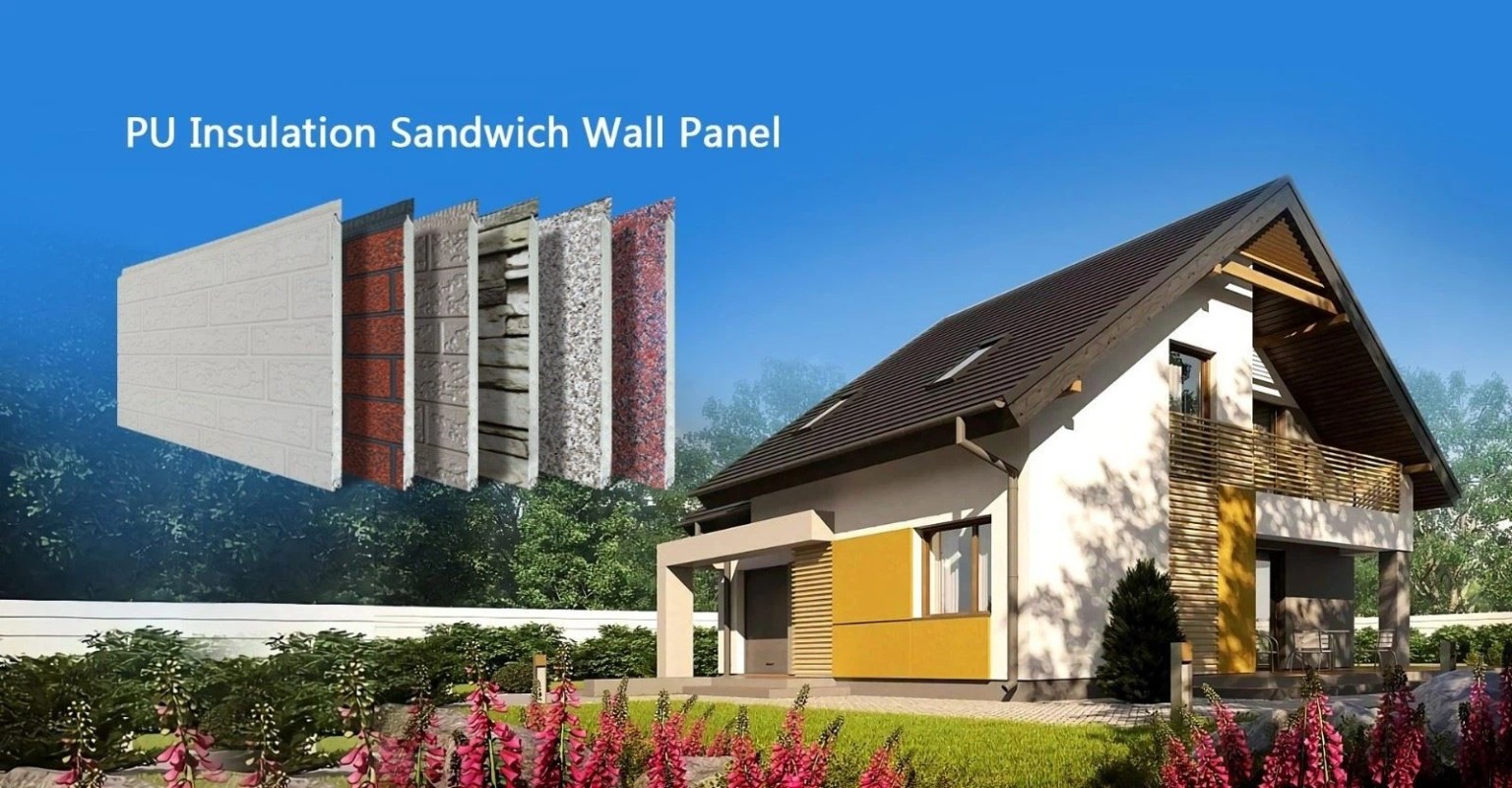 Metal Carved Board, PU Decorative Wall Sandwich Panel